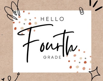 First Day of School Printable Wall Hanging - Etsy