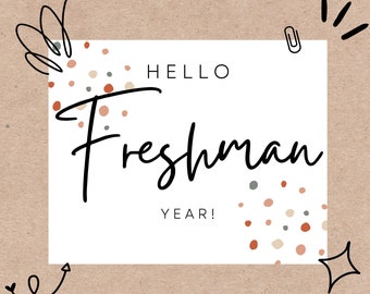 Hello Senior Year! First Day of School Printable Sign - Etsy
