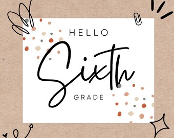 Hello Senior Year! First Day of School Printable Sign - Etsy
