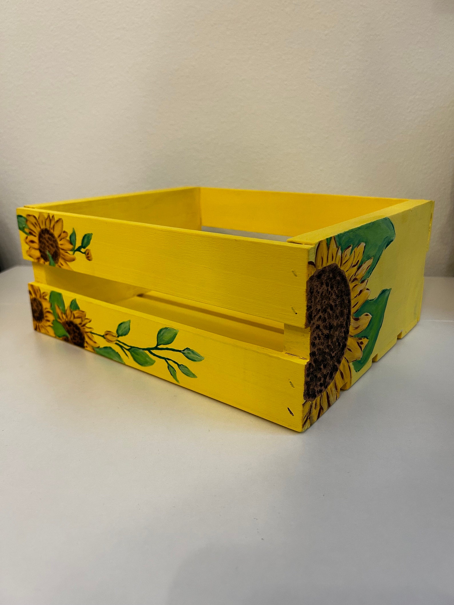 Custom Hand Painted Wooden Milk Crate/gift Box - Etsy