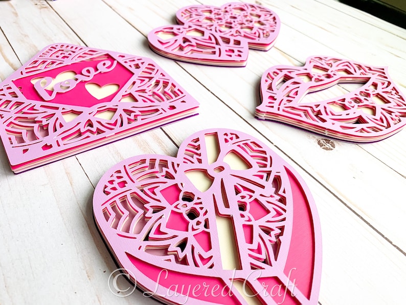 Valentine's Day Decorations Craft Bundle DIY Valentine - Etsy