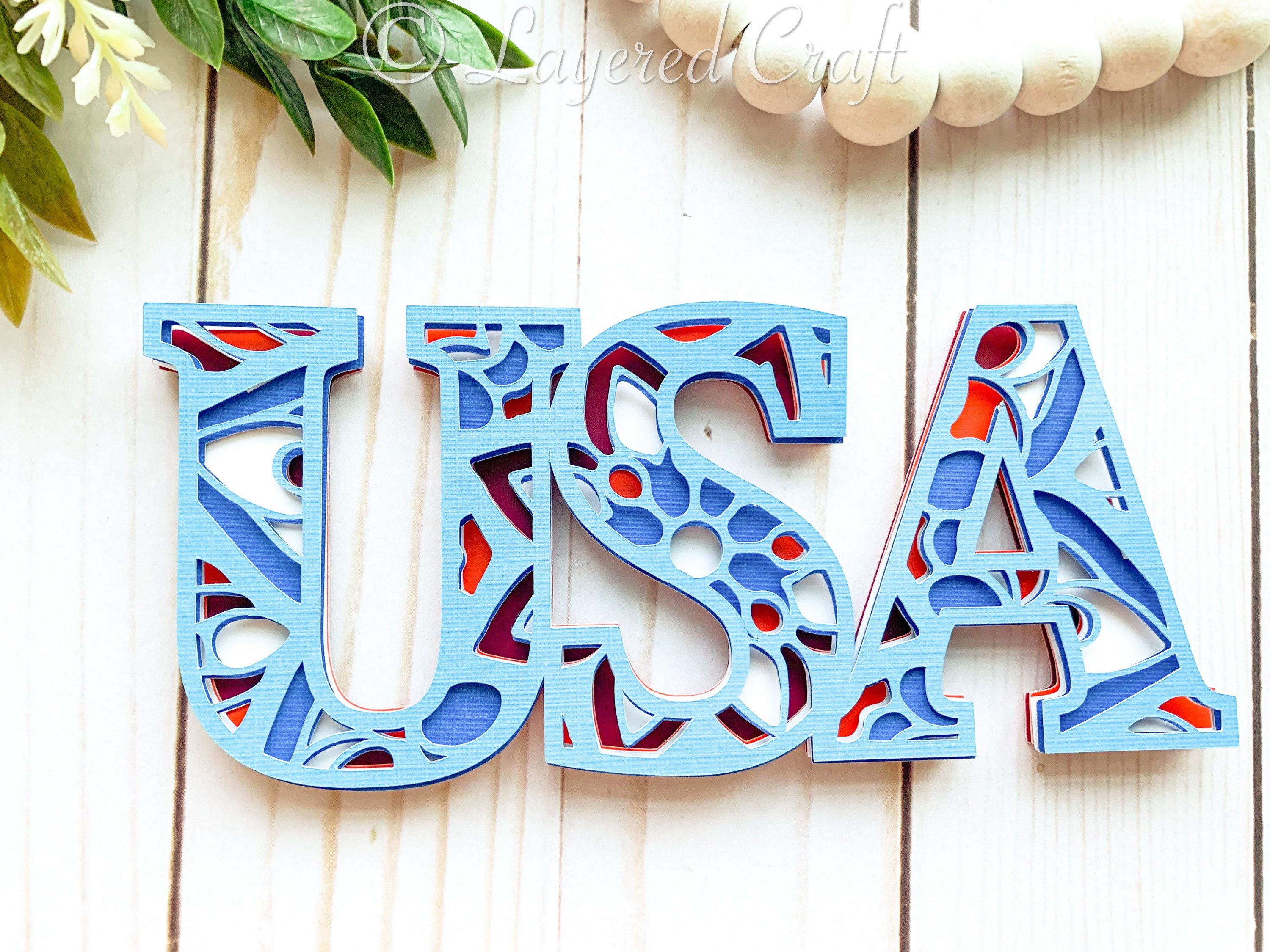 3D 4th of July America USA Mandala Bundle - Layered Digital Cut File - Etsy