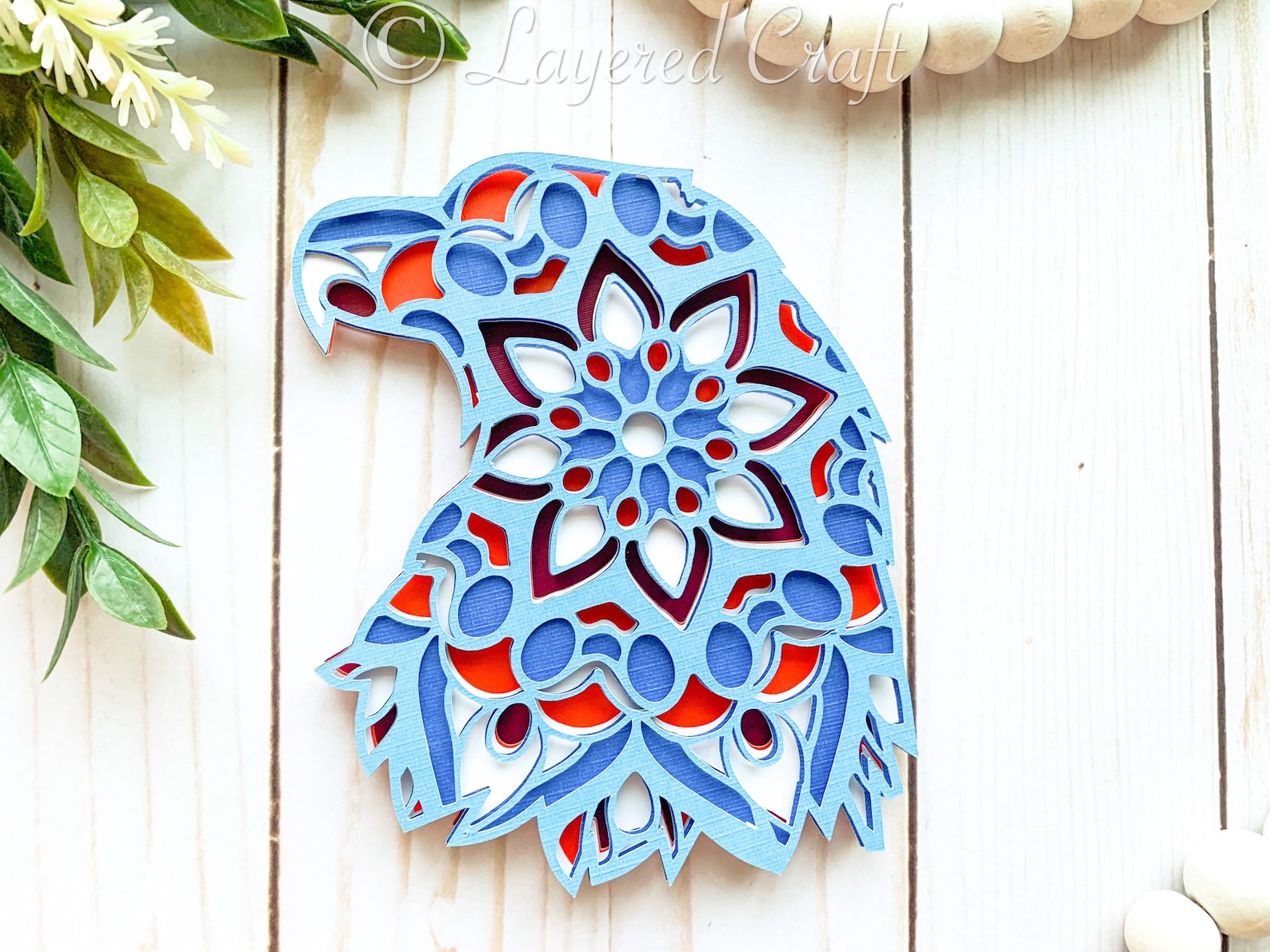 3D 4th of July America USA Mandala Bundle - Layered Digital Cut File - Etsy