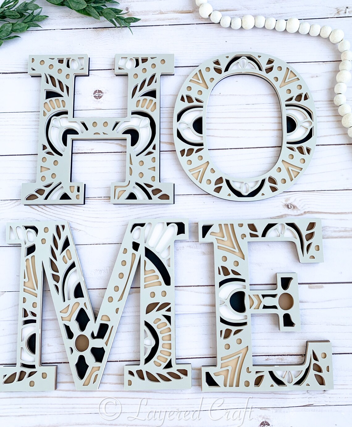 3D SVG HOME Layered House Mandala Bundle Digital Cut File | Etsy