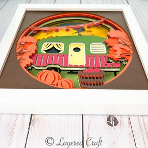 Retro Camper Shadow Box 3D SVG Seasons Bundle-spring Camper Winter ...