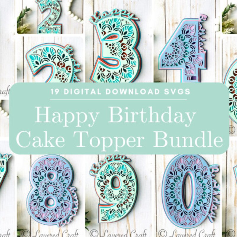 Mandala Numbers - Etsy