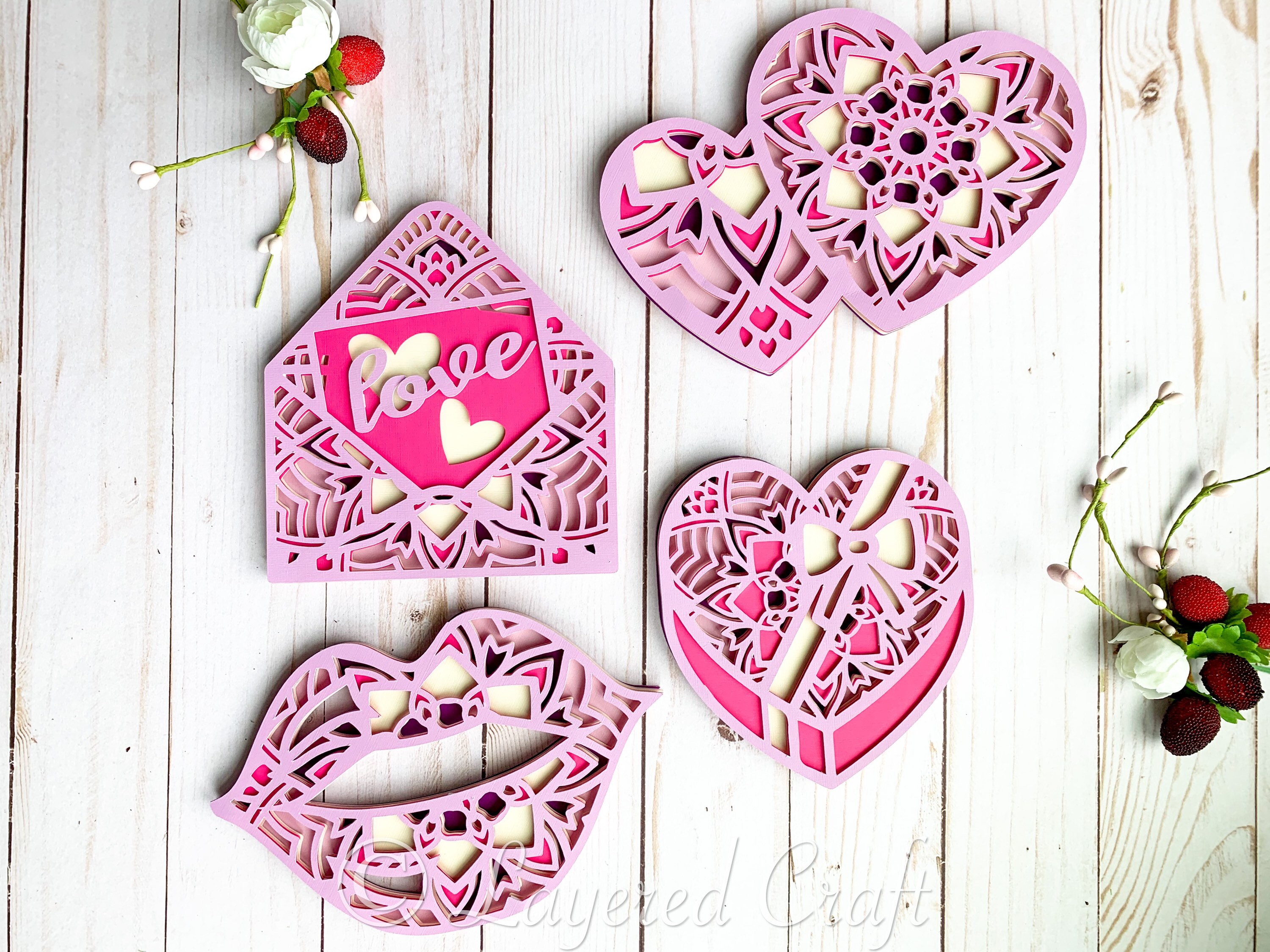 Valentine's Day Decorations Craft Bundle DIY Valentine - Etsy
