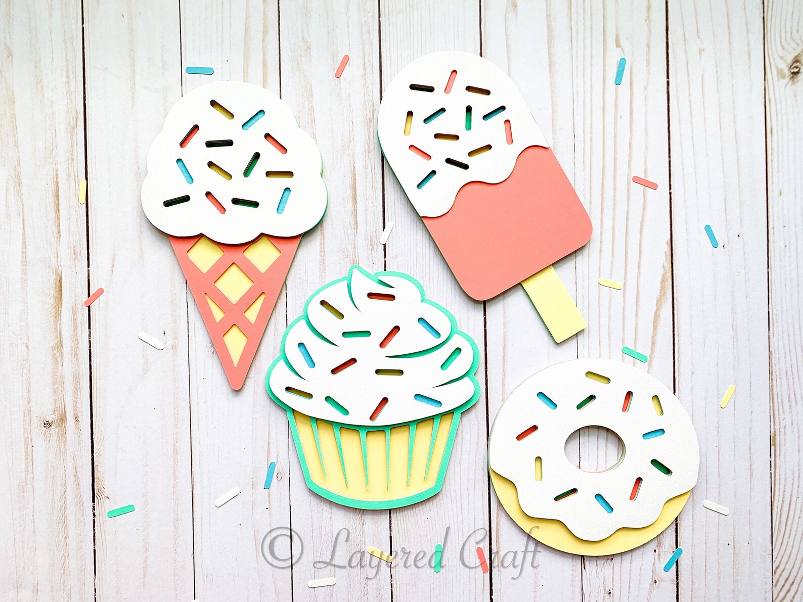 Baby Sprinkle Decorations 3D SVG Sprinkle Dessert Popsicle - Etsy