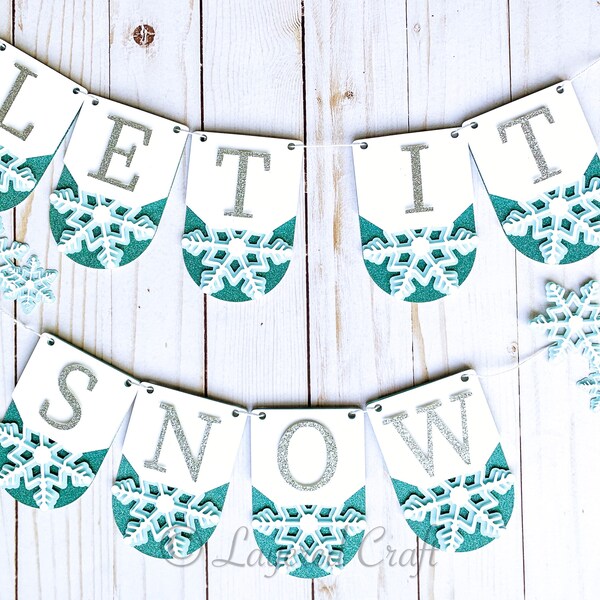 Let It Snow Banner - Etsy