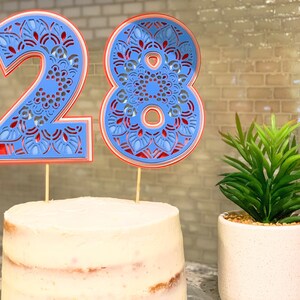 3D SVG Mandala Number Bundle Set 1-9- Layered Paper Numbers- Digital ...