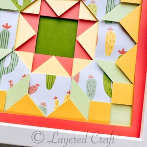 Quilt Block Layered Quilt 3D Shadow Box Quilt Pattern 3D Shadowbox ...