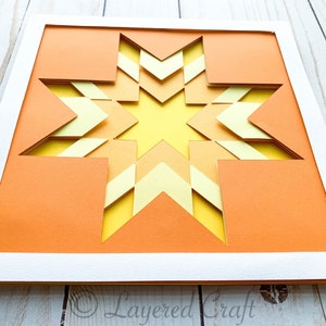 Quilt Block Layered Quilt 3D Shadow Box Quilt Pattern 3D Shadowbox ...