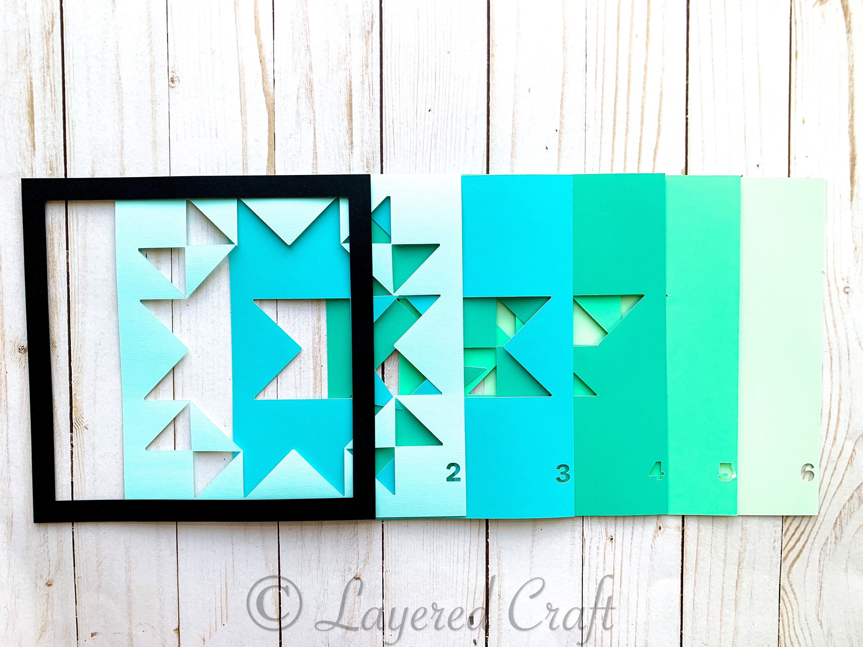3D Quilt Block Layered Shadow Box 3D Quilt Pattern Quilt Cut File ...