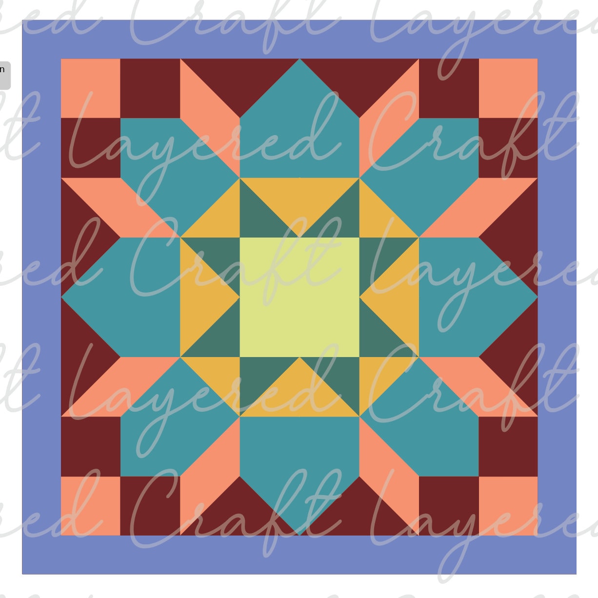 3D Quilt Block Layered Shadow Box 3D Quilt Pattern Quilt Cut File ...