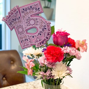 3D 15th Birthday Mandala- Layered Birthday Decoration - Etsy