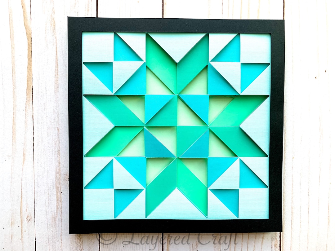 3D Quilt Block Layered Shadow Box 3D Quilt Pattern Quilt Cut File ...