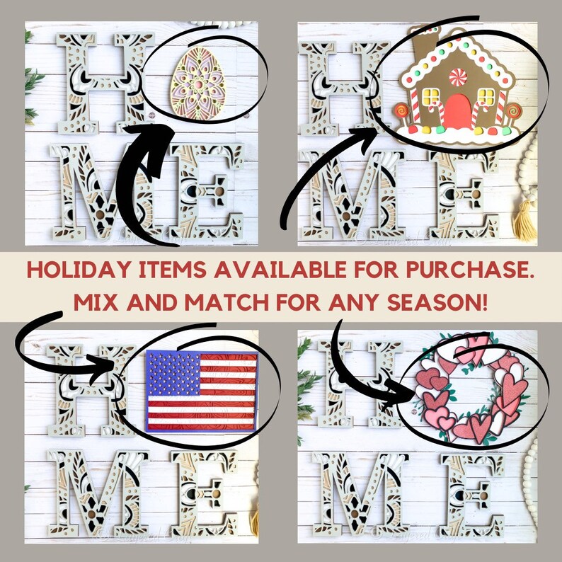 3D SVG HOME Layered House Mandala Bundle Digital Cut File | Etsy