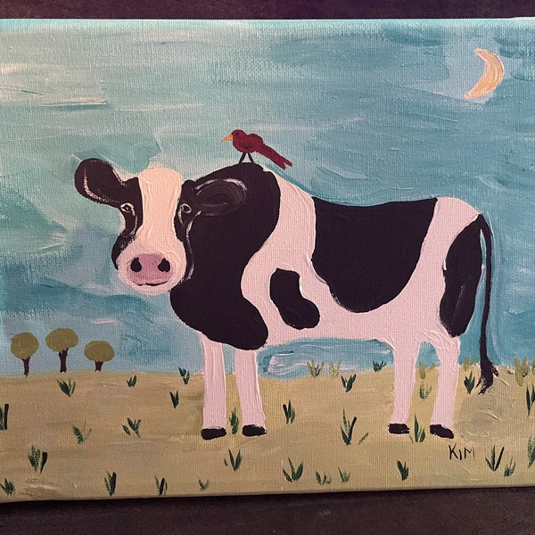 Cow Painting - Etsy
