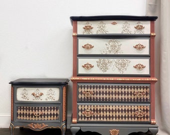 Hand Painted Nightstand | Etsy