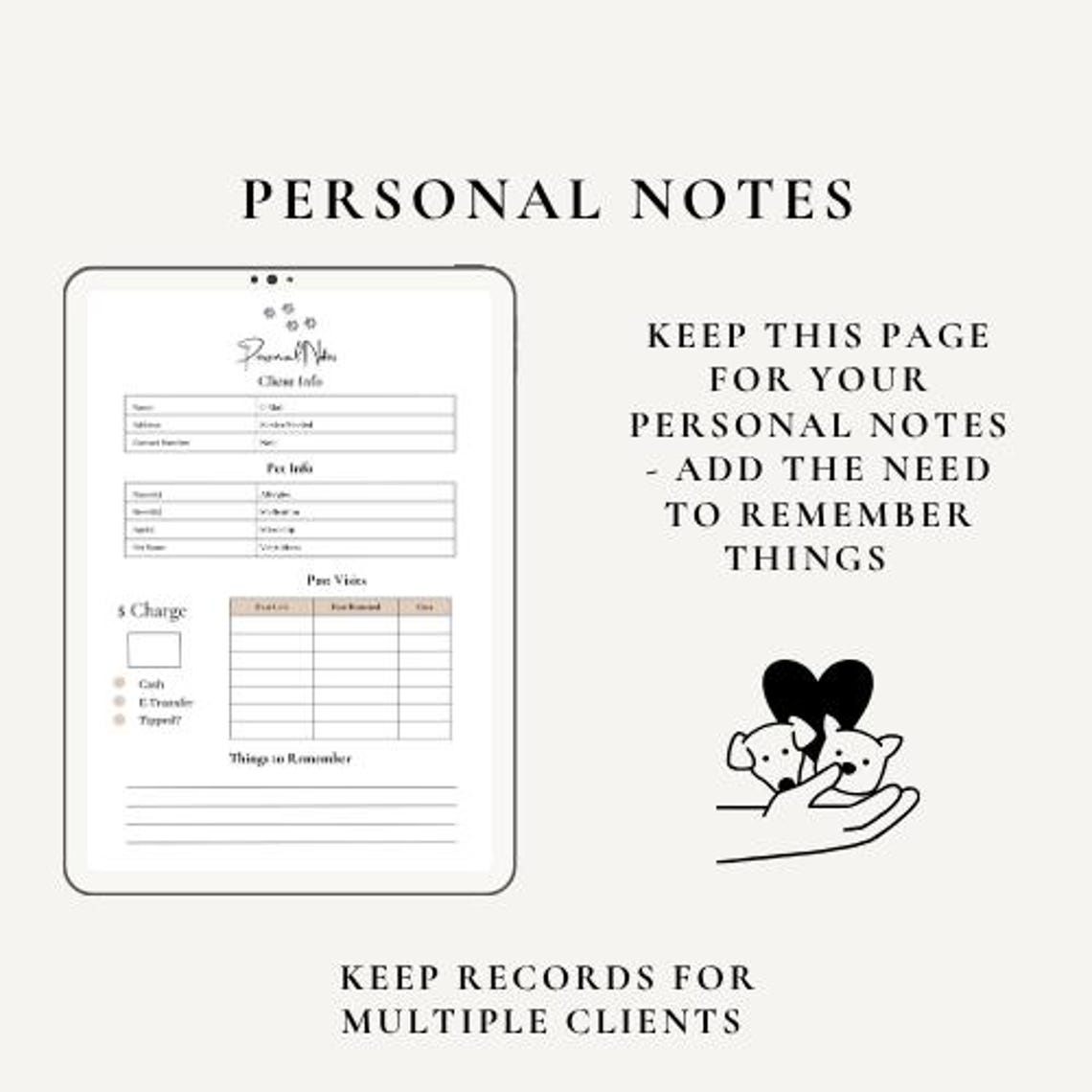 Editable Pet Sitter Forms Bundle | House, Pet, and Personal Info ...