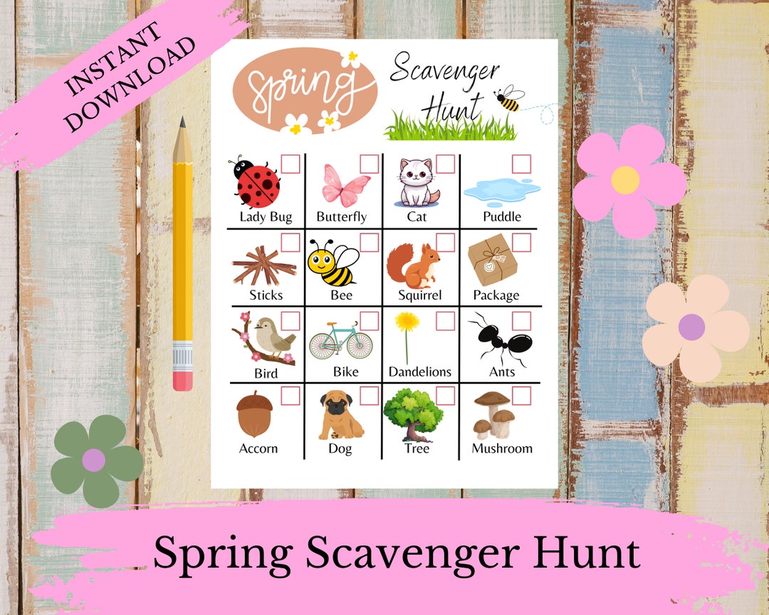 Spring Nature Scavenger Hunt: Discover the Wonders of the Season ...