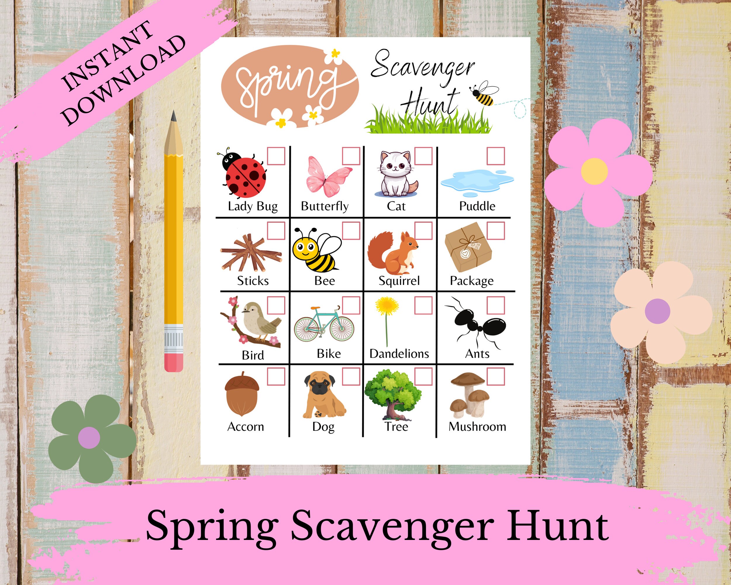 Spring Nature Scavenger Hunt: Discover the Wonders of the Season ...