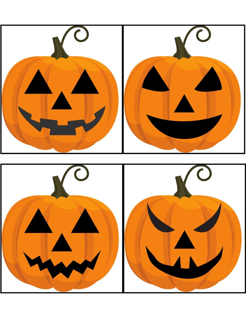 Jack-o-lantern Printable Activity: Preschool Halloween Decorating ...