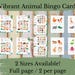 Printable Animal Bingo Game – 30 Unique Cards, Flashcards (digital ...