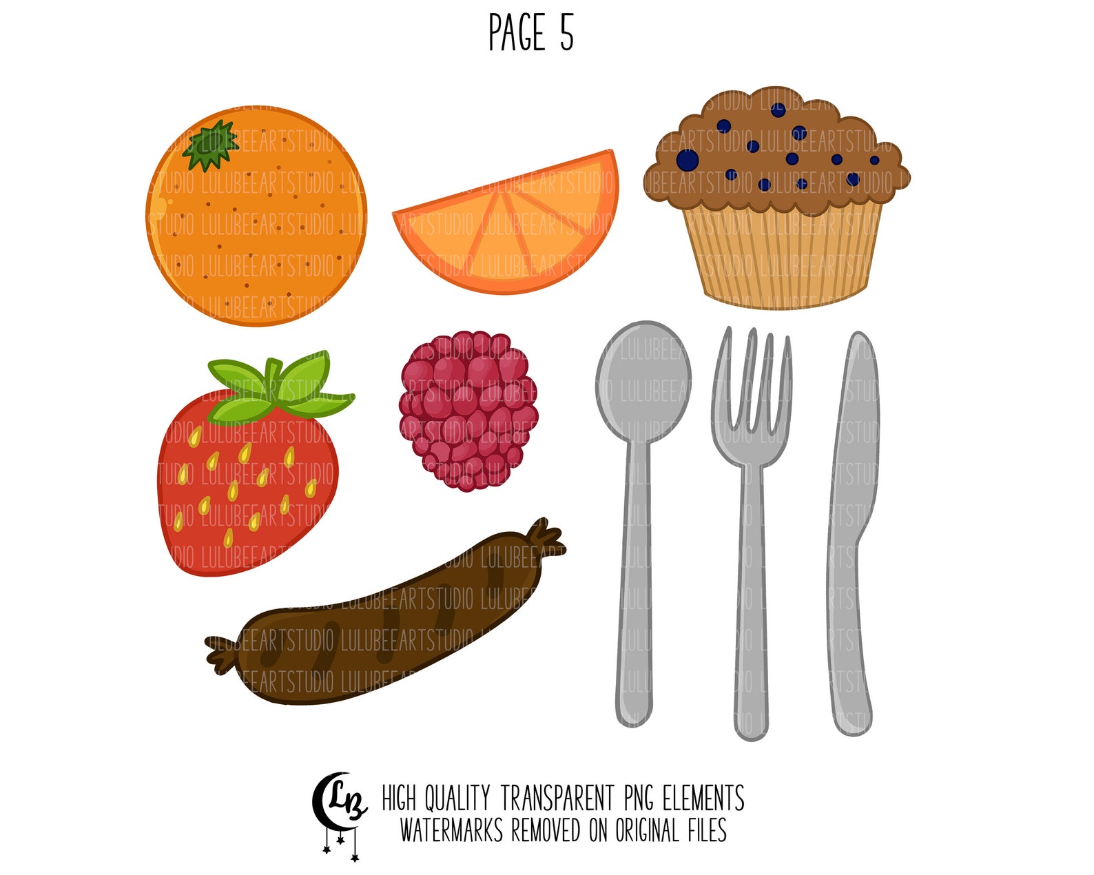 Breakfast Clipart Breakfast Food Graphics Morning Meal - Etsy