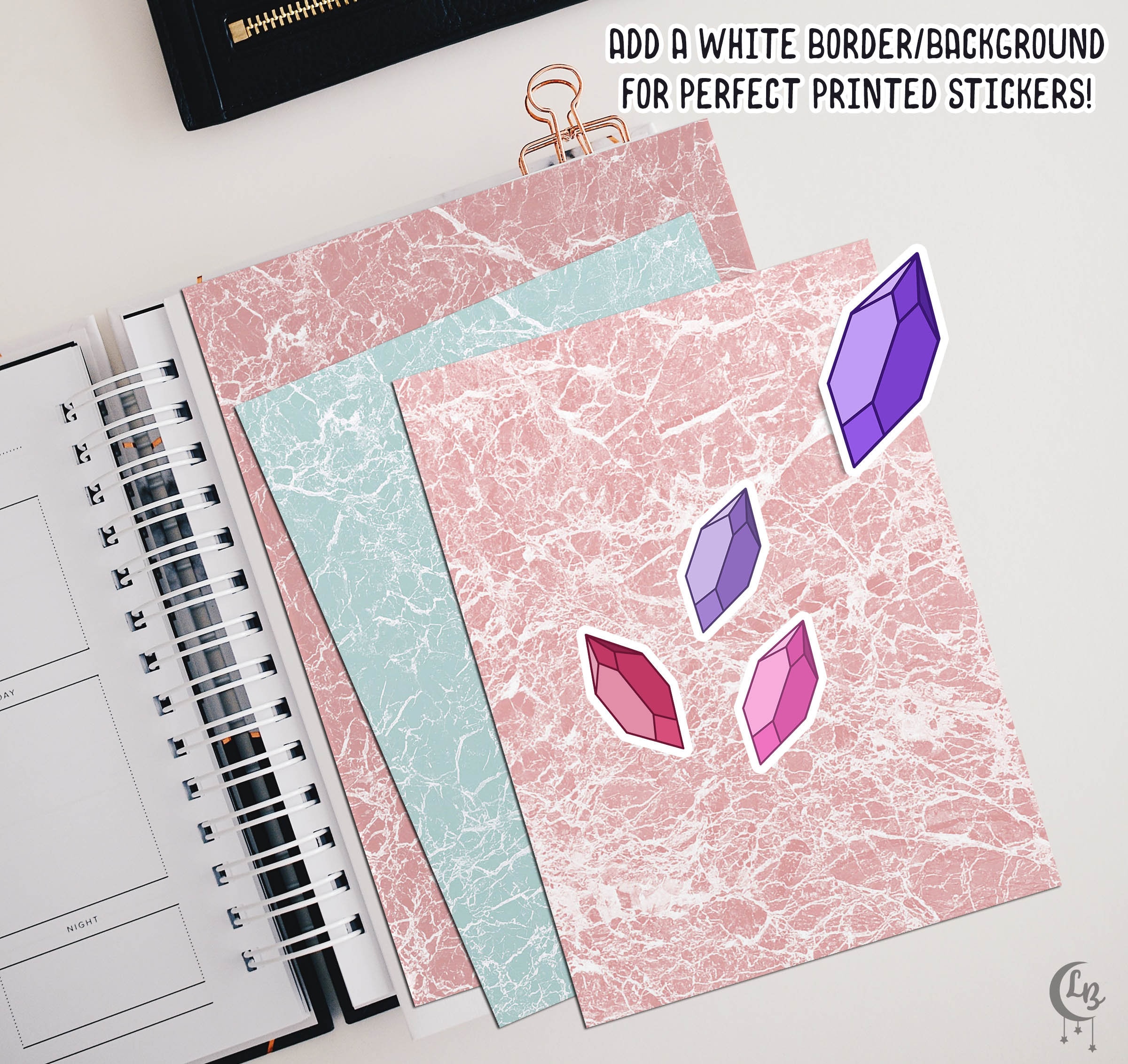 Crystal Shards Graphic Set Gemstones Clipart Digital Instant | Etsy