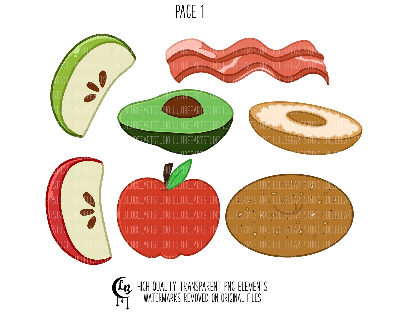 Breakfast Clipart Breakfast Food Graphics Morning Meal - Etsy
