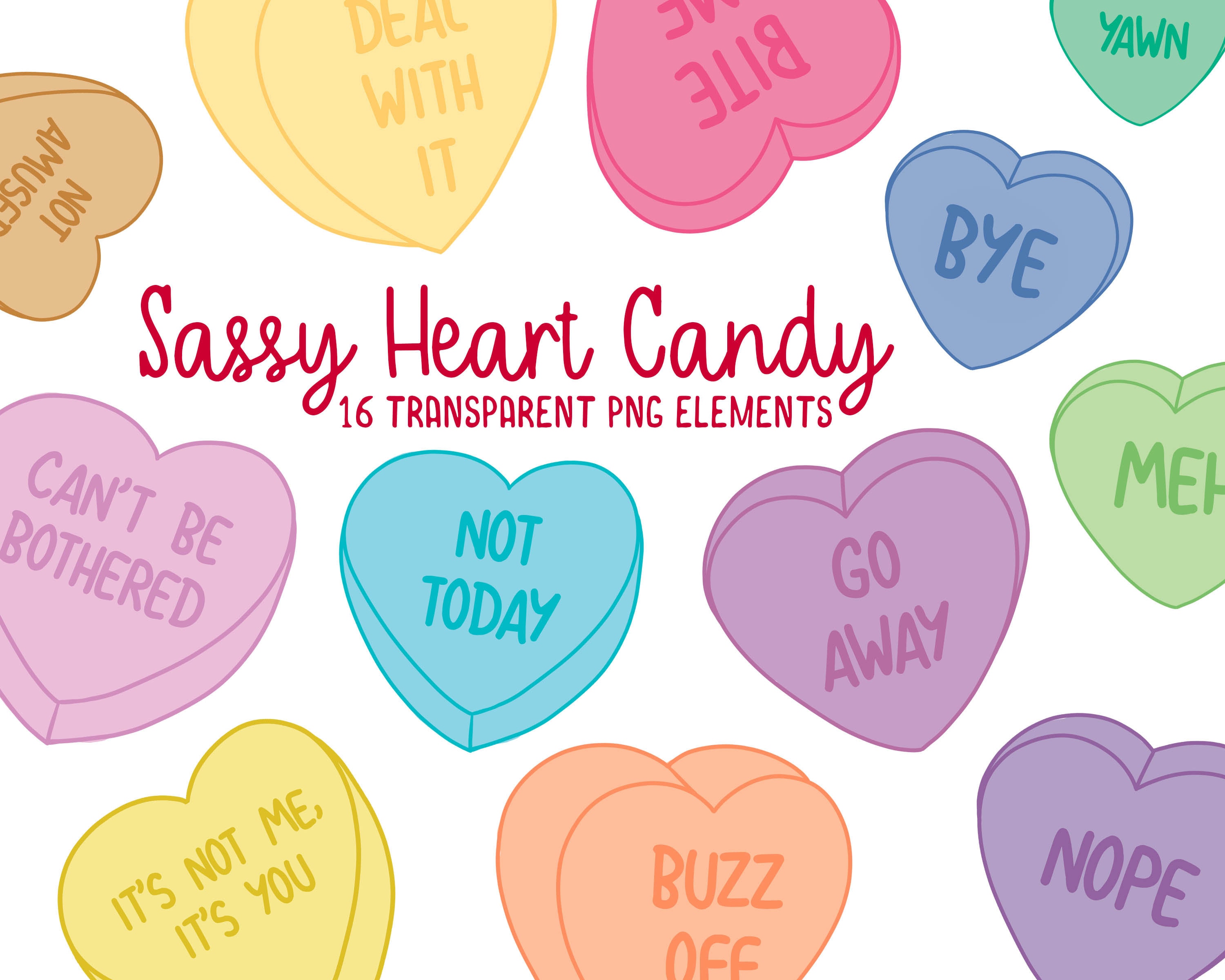 Printable Conversation Hearts