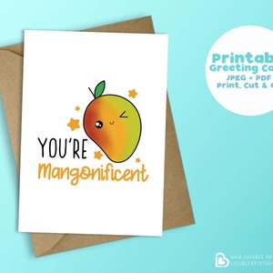 Printable Kawaii Food Thank You Greeting Card Set, Discount Card Bundle ...