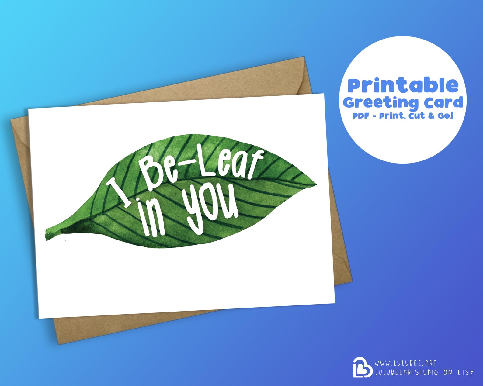 Printable Encouragement Plant Greeting Card Motivational - Etsy