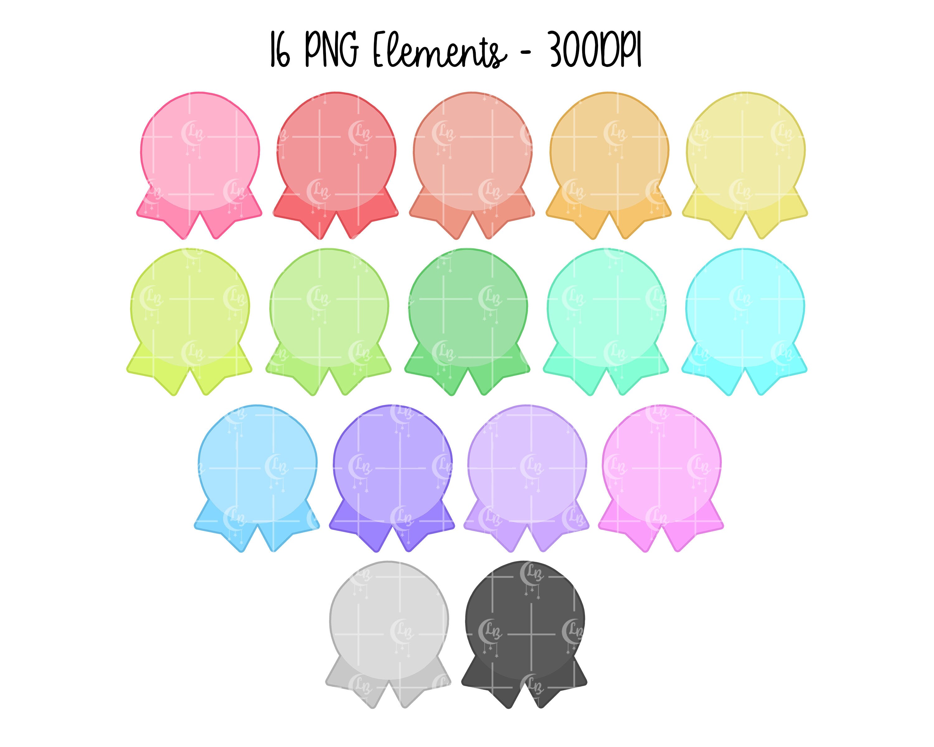 Award Ribbon Graphics Cute Ribbon Clipart Digital Instant | Etsy