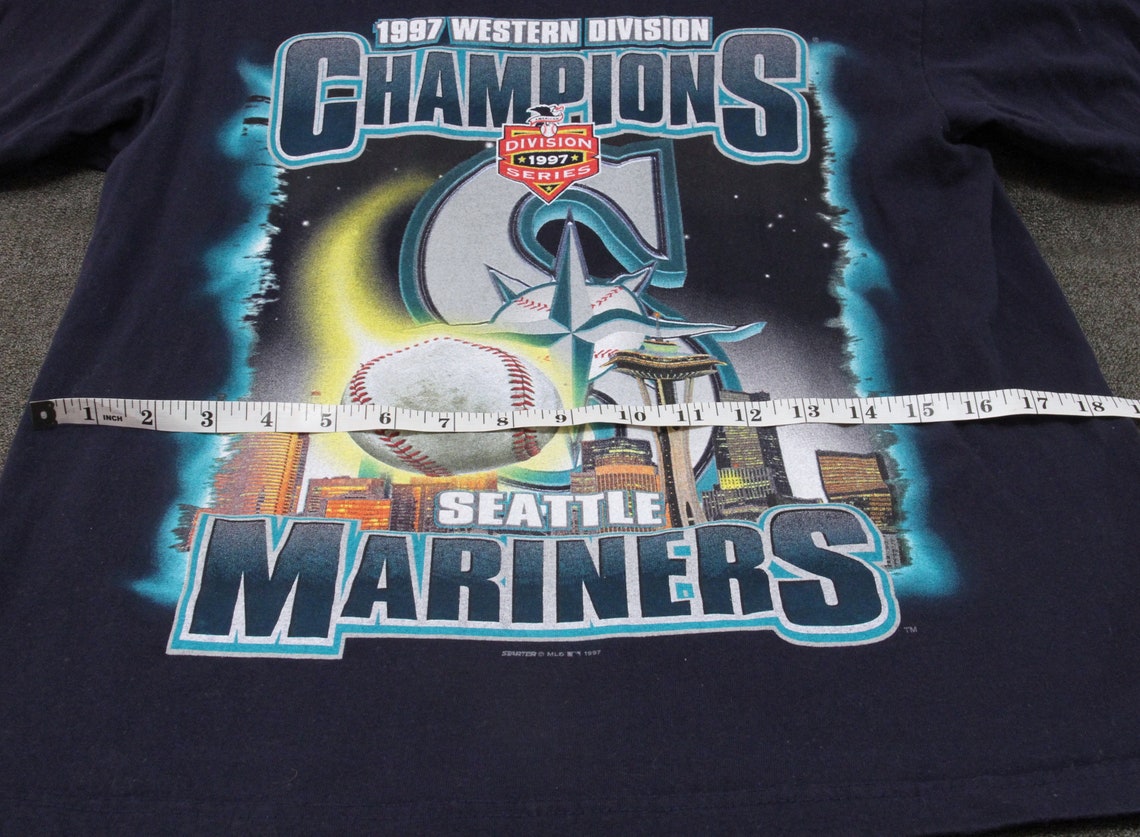 NOS 1997 Seattle Mariners A.L. West Division Champs T-shirt - Etsy