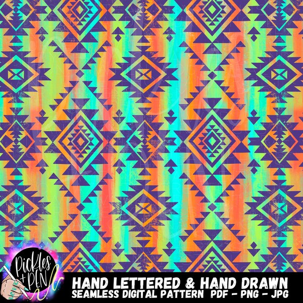 Western Print Seamless Pattern - Etsy