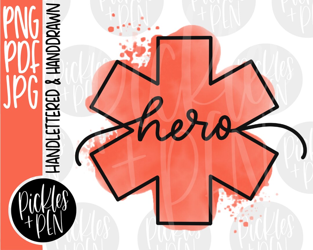 Ems Emblem Watercolor Png Sublimation for Tshirt Design Ems Hero First ...