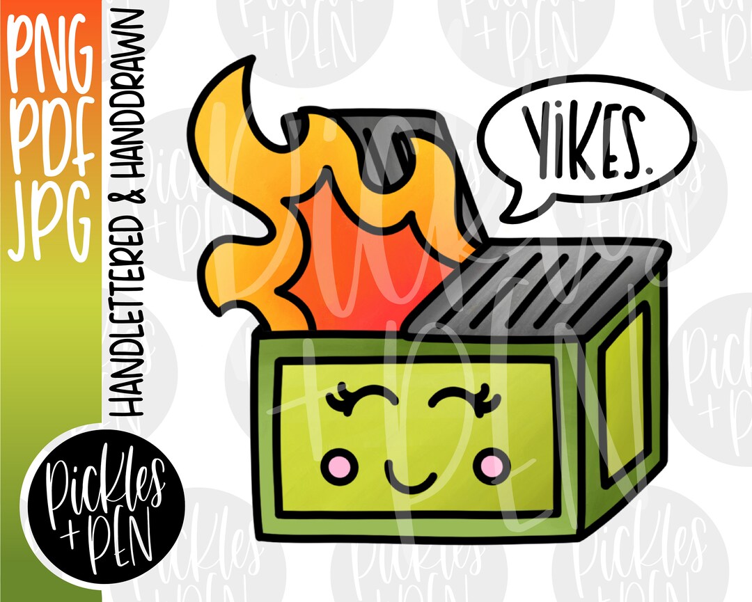 Happy Dumpster Fire Dumpster Fire Png Dumpster Fire - Etsy