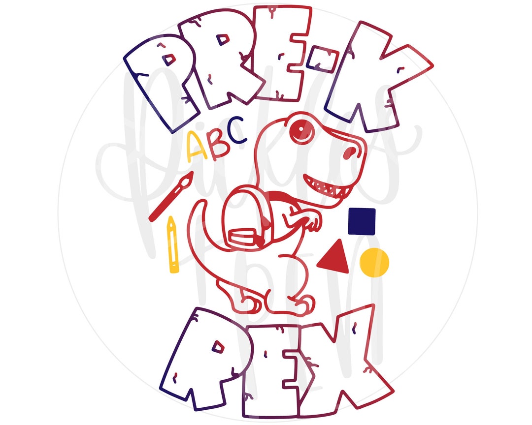 Pre K Rex Svg T Rex Kids Svg Preschool Shirt Svg T Rex - Etsy UK
