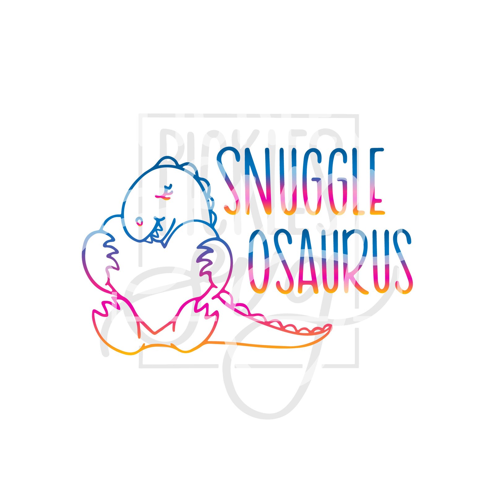 Cute Dinosaur File Snuggle O Saurus Dino SVG Snuggle SVG | Etsy