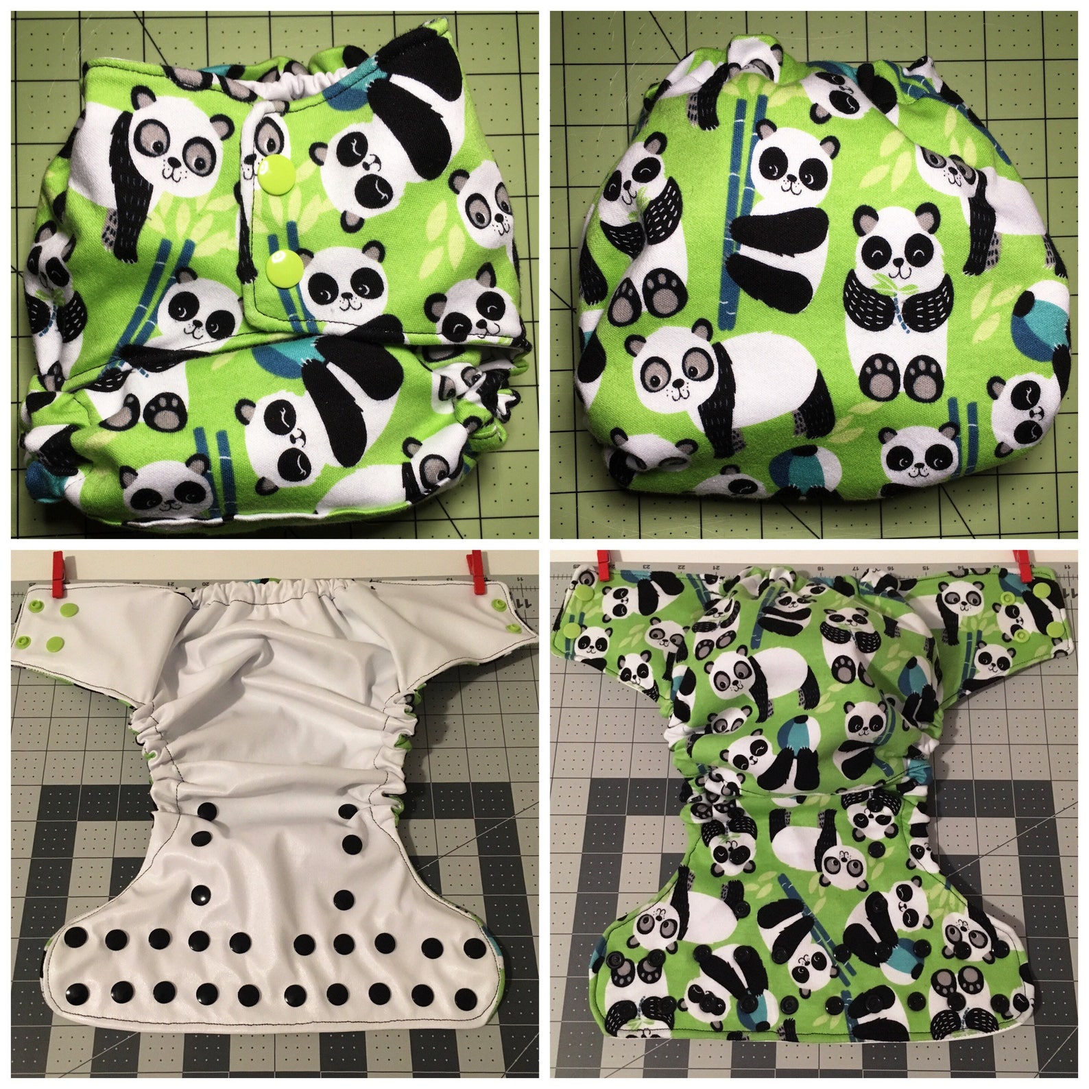 Panda Pandemonium Cloth Diaper Cover or Pocket Diaper One - Etsy.de