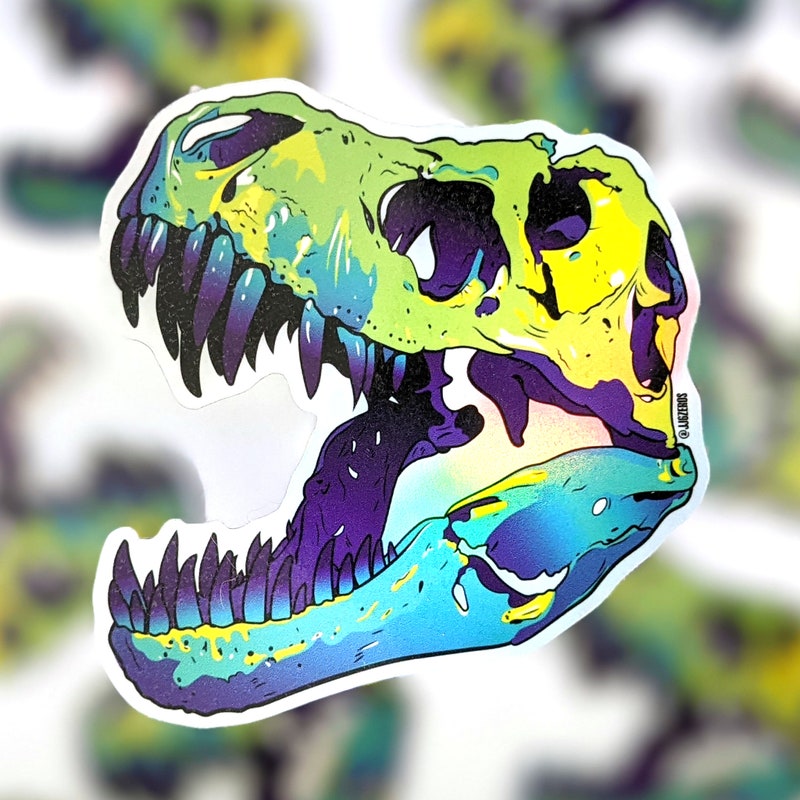 T Rex Sticker - Etsy
