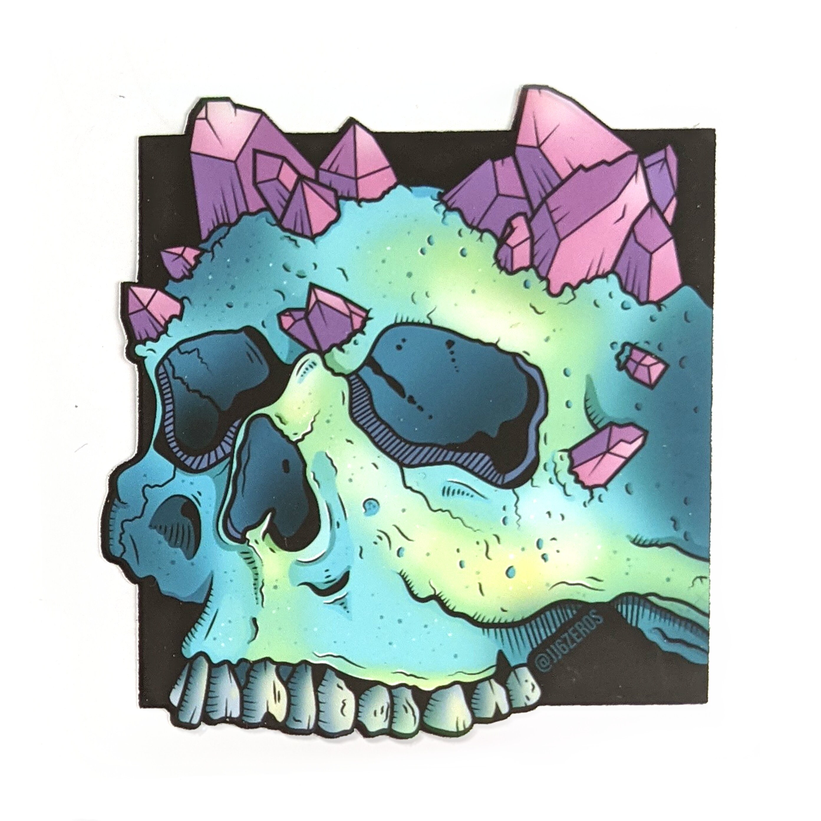 Crystal Skull Vinyl Sticker Skull Sticker Gloss Matte - Etsy Australia