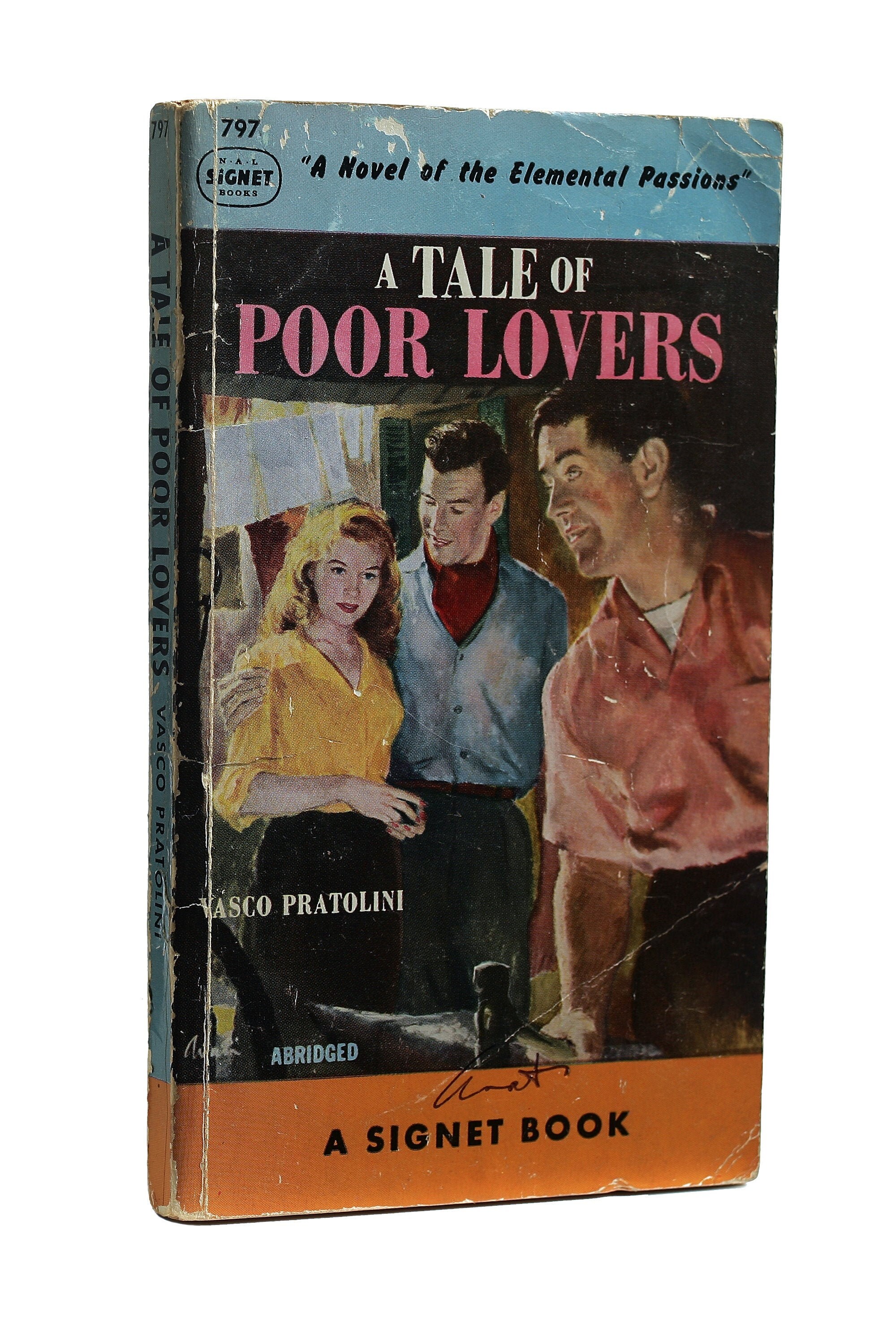 James Avati Signed Pulp Artist Vasco Pratolini A Tale of Poor Lovers ...