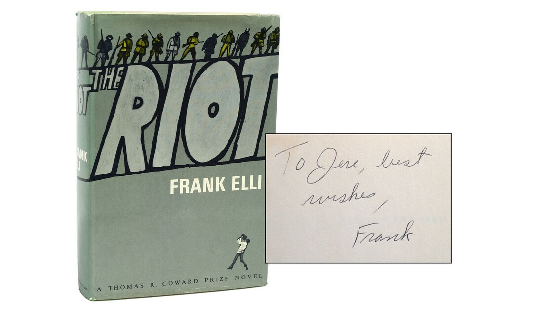Frank Elli Signed the Riot Paul Bacon Cover Art Books to Film Gene ...