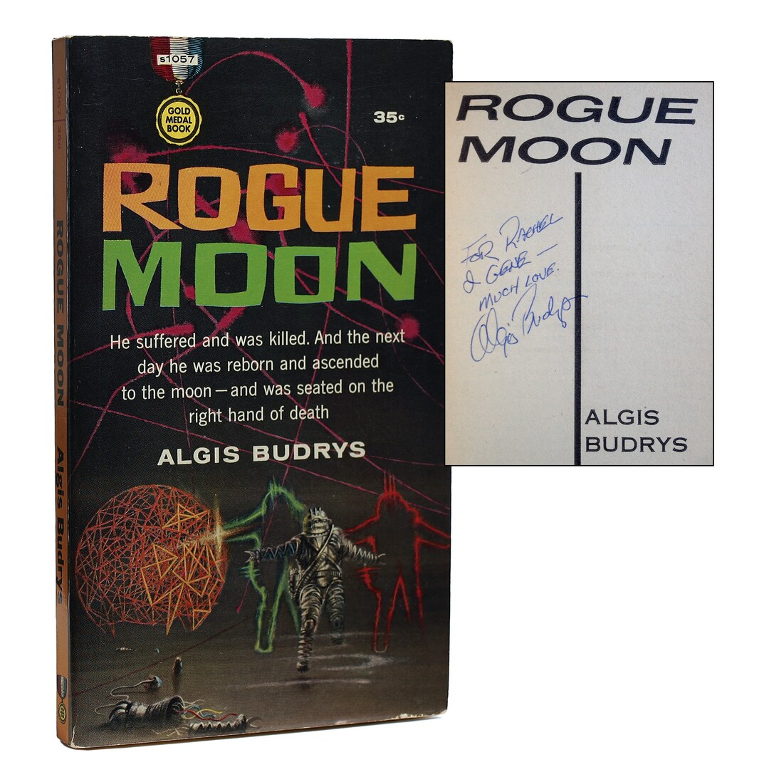 Algis Budrys Signed Rogue Moon Science Fiction Classic True First Edition PBO Richard Powers ...