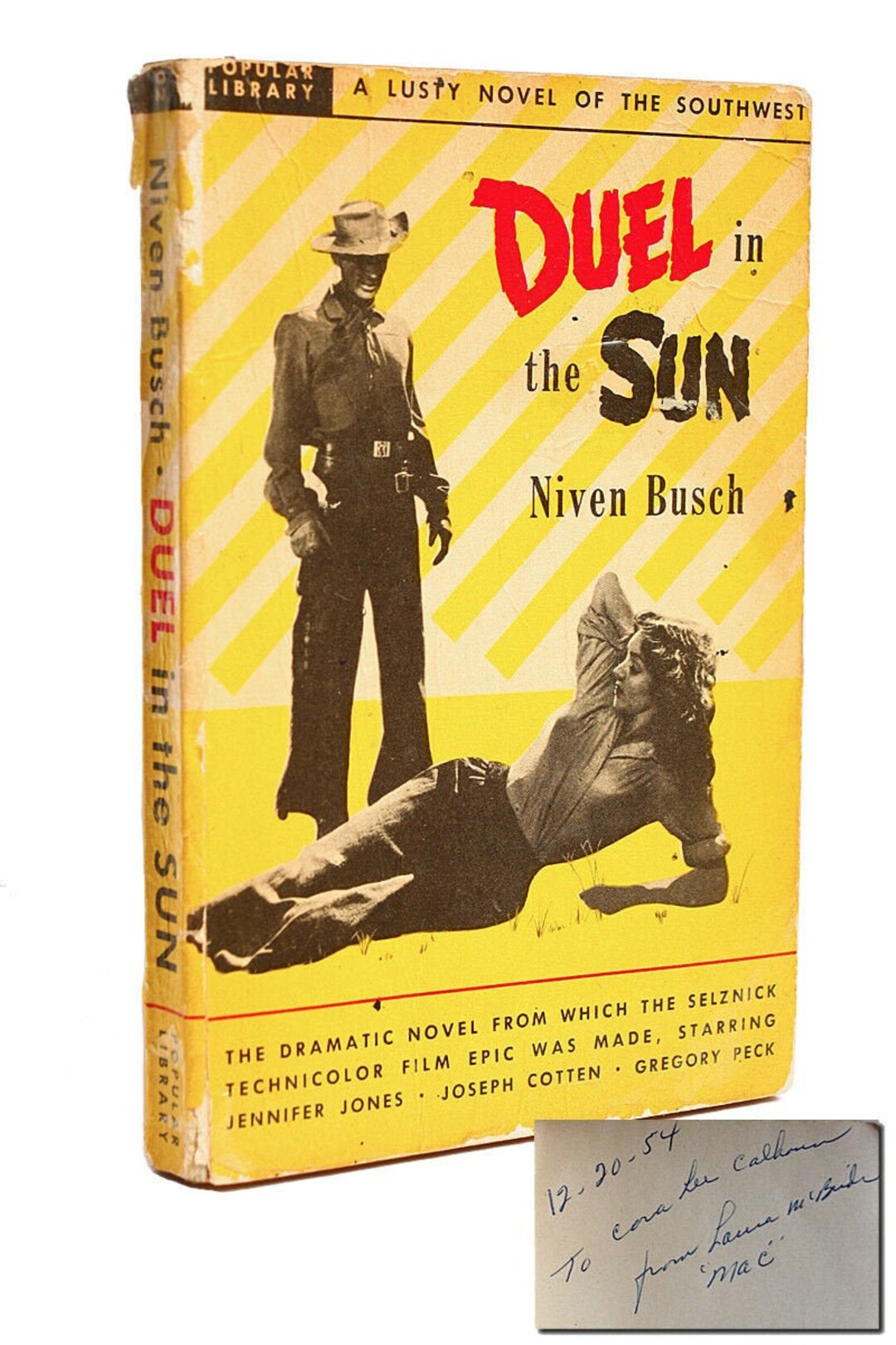 Duel in the Sun Laura Lee Mcbride Signed Niven Busch Gregory Peck First ...