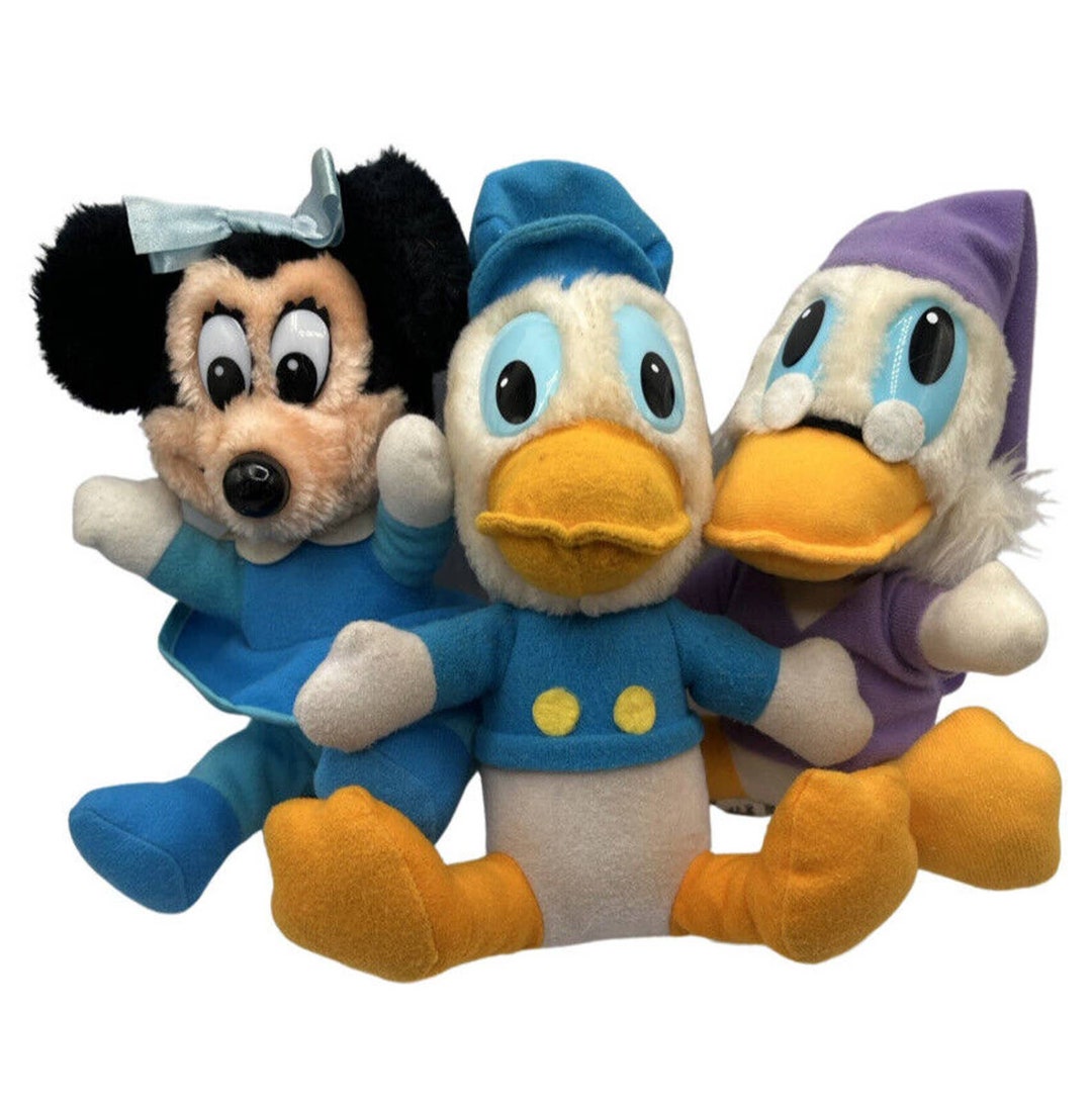Disney 1984 Mickey's Christmas Carol Plush Mickey Uncle Scrooge Donald ...