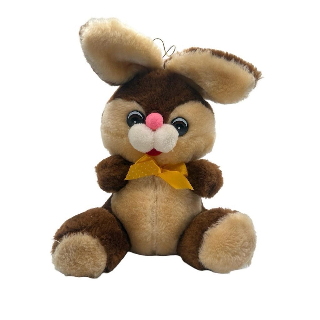 Vintage Brown Bunny Rabbit Plush Stuffed Animal Toy Small 6-14 In - Etsy